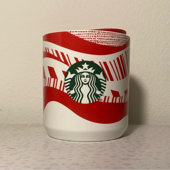 Starbucks | Kitchen | Starbucks 22 Mug Holiday Red White Candy Cane ...